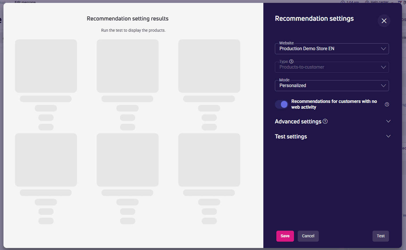 Configuring recommendation types and display modes - ExpertSender Help ...